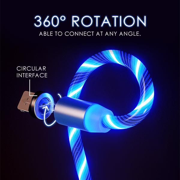 EliteWire™ 3 in 1 LED Magnetic Charging USB Cable | Latest Elite
